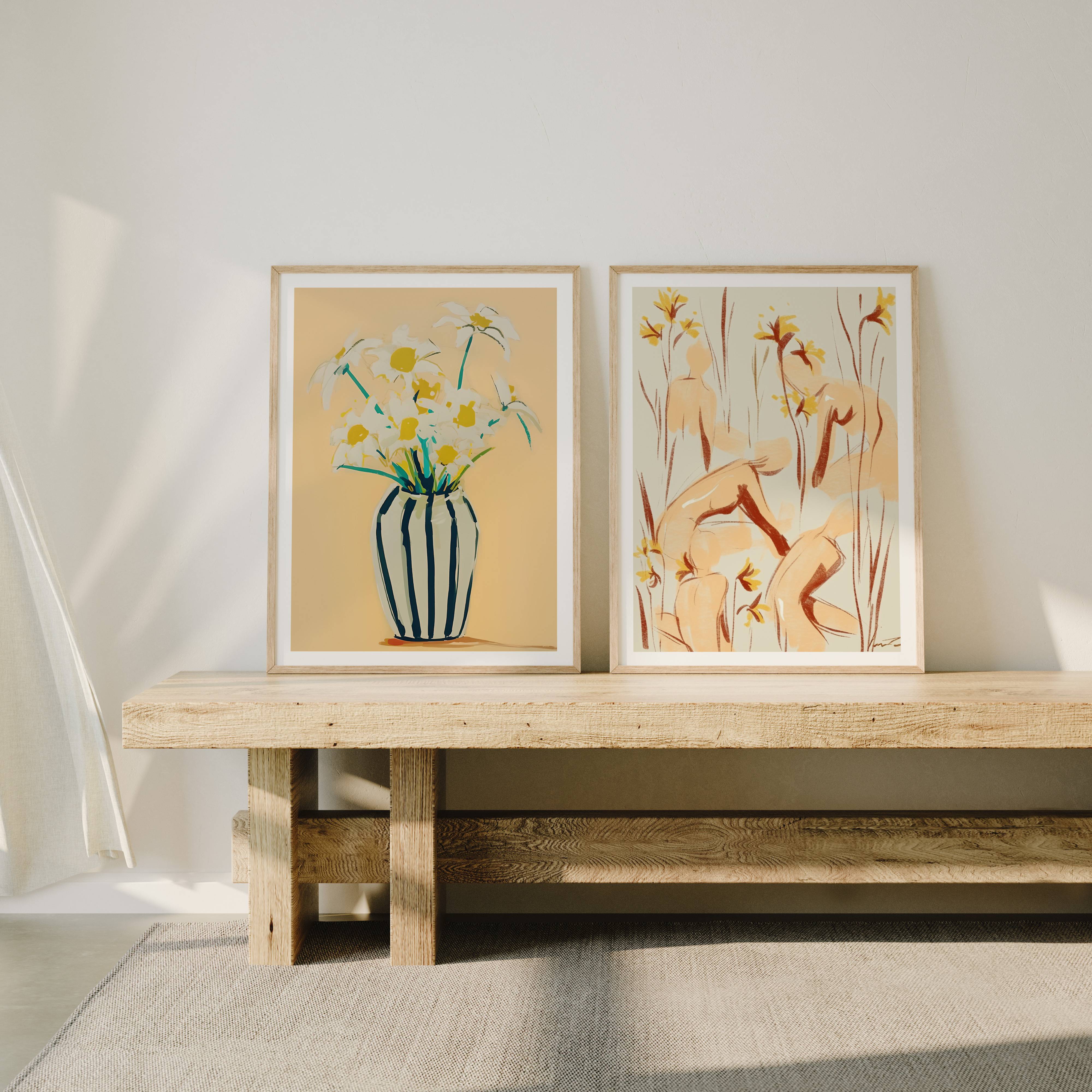 2 Frames Mockup,digital Art Mockup,Interior Art Minimal Mockup ...